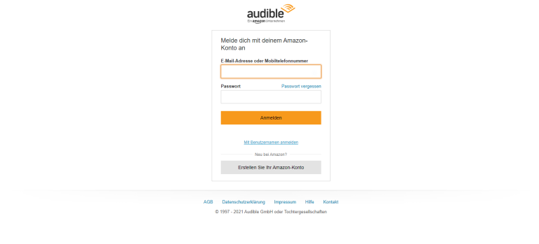 Audible-Login: So kannst du dich anmelden - hoerbuchheld